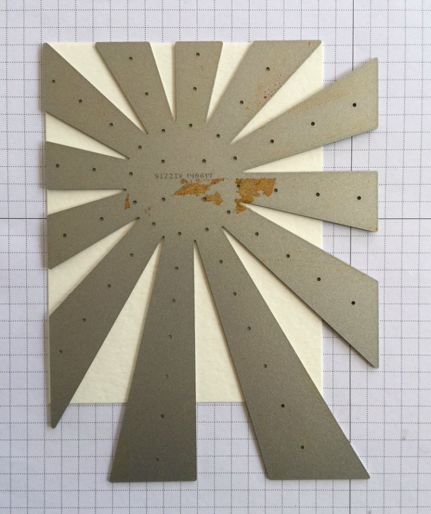 Sunburst Die with Spritzing Technique!