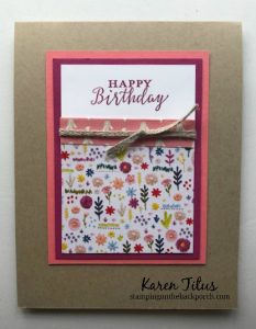 Easy Cards with Designer Series Paper — KarenTitus.com