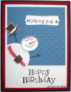This Stylin' Snowfolk Gives You a Handmade Birthday Card!