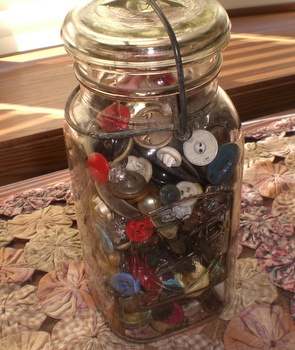 Perfectly Preserved Jar of Buttons!